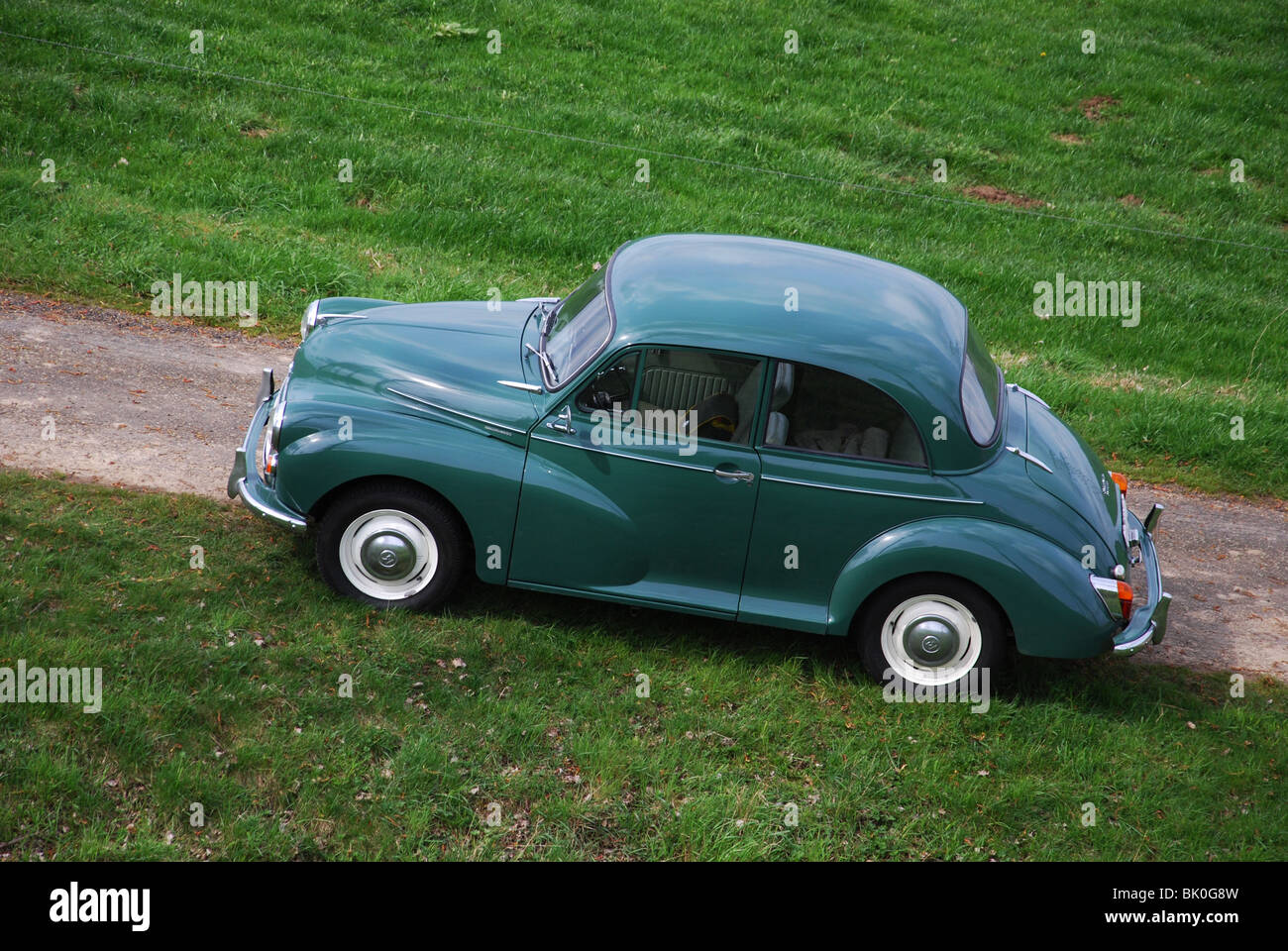 1966 Morris Minor two-door saloon in almond green Stock Photo - Alamy