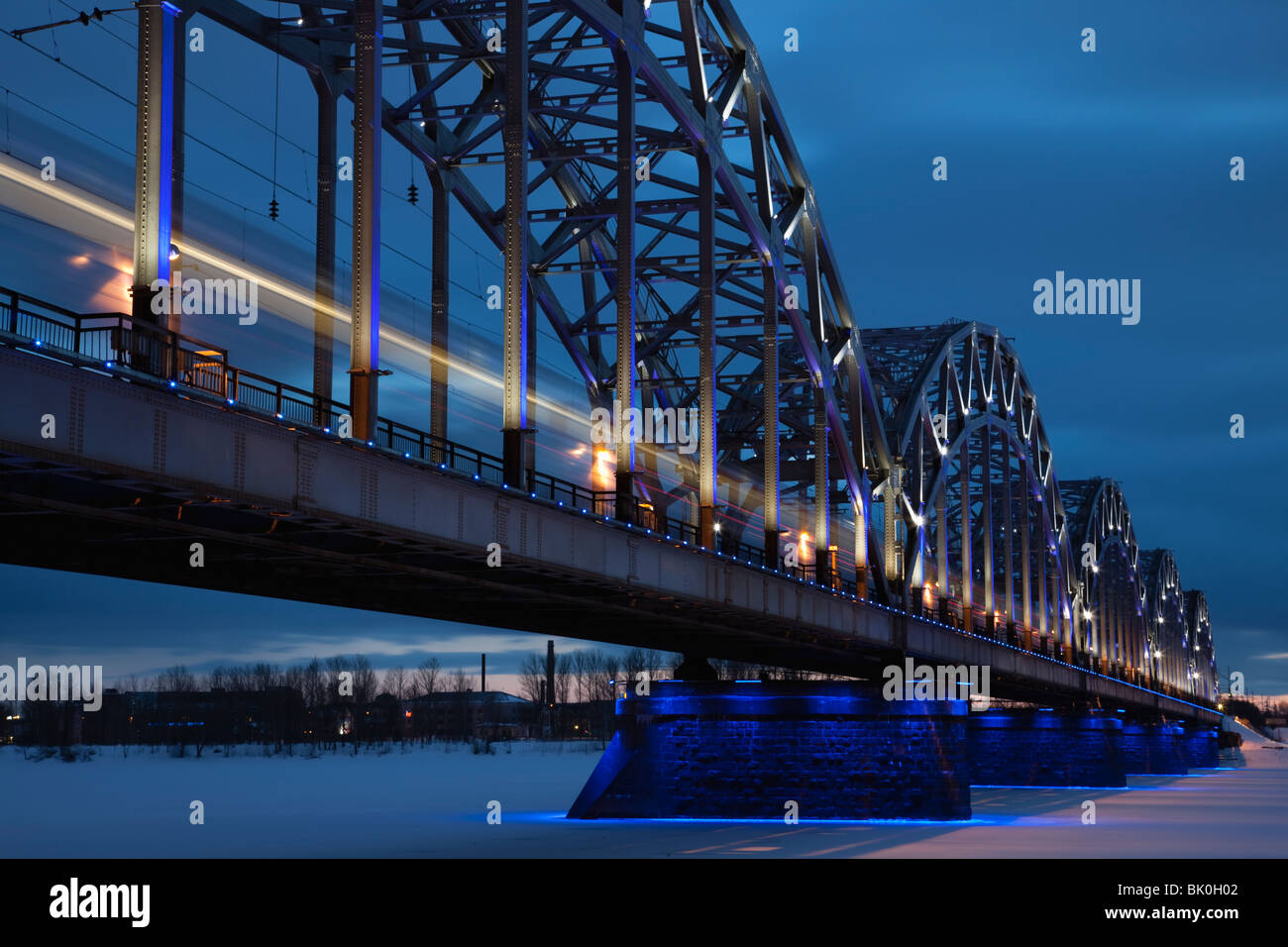 Riga rail bridge hi-res stock photography and images - Alamy