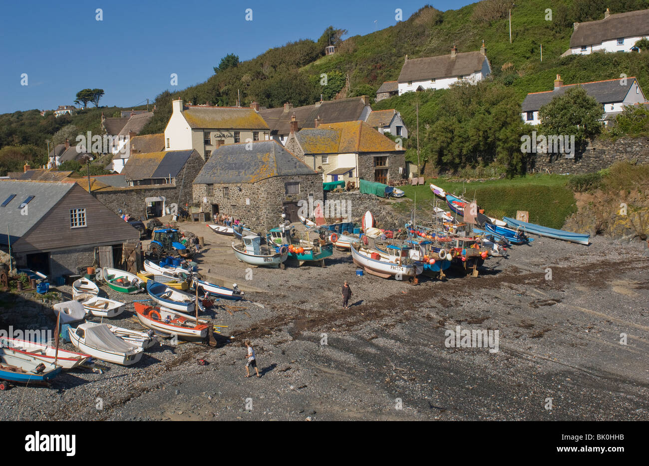 Harbour cadgwith cornwall cornish hi-res stock photography and images ...
