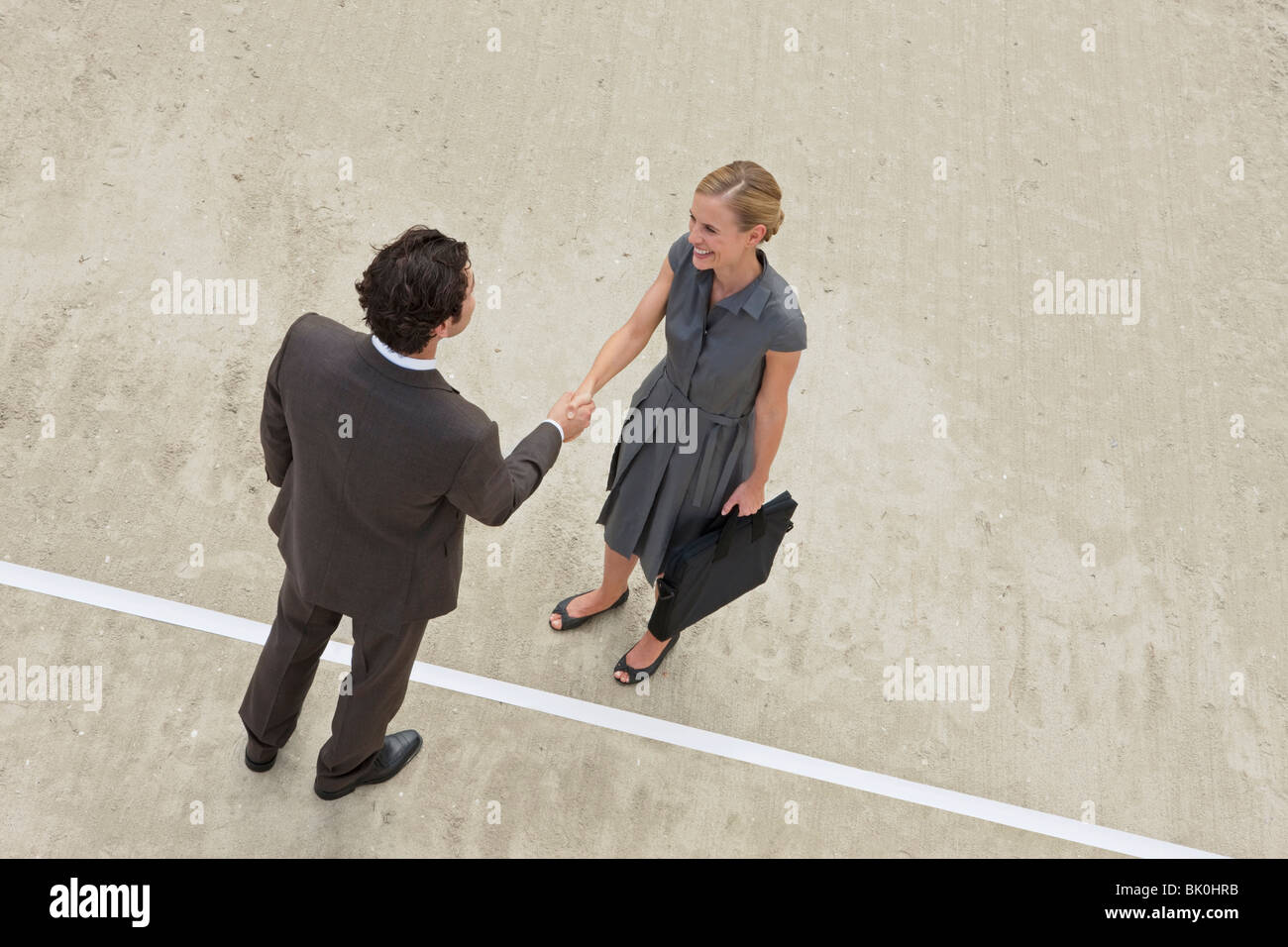 Putting through a deal Stock Photo - Alamy