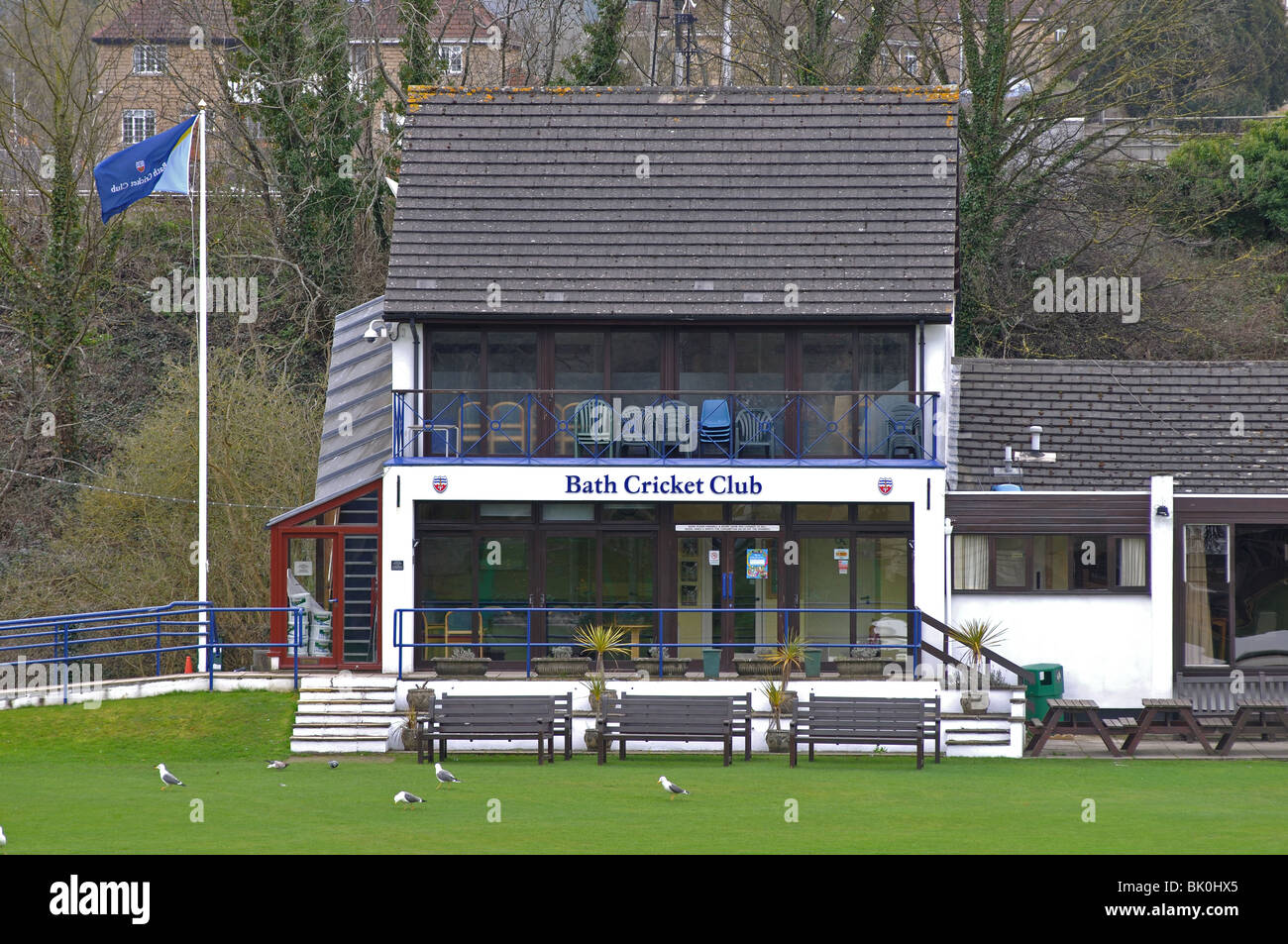 Bath Cricket Club pavilion, Bath, Somerset, England, UK Stock Photo - Alamy