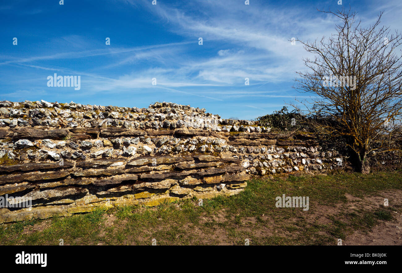 The remaining 2.8Km stone defensive walls of Calleva Atrebatum Roman ...