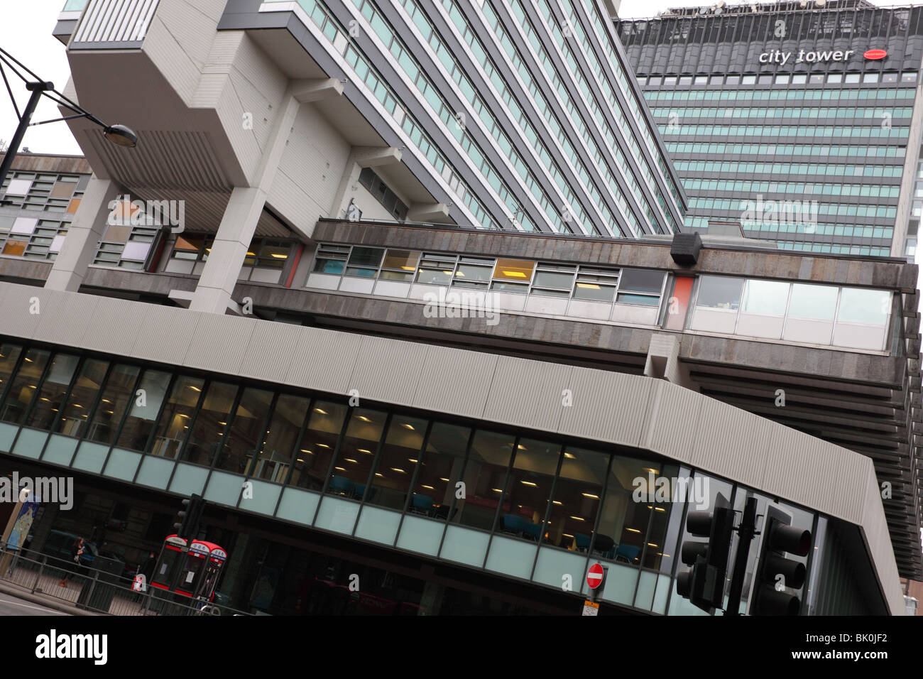 City Tower and Ramada Hotel,low level angled aspect of Piccadilly Plaza ...
