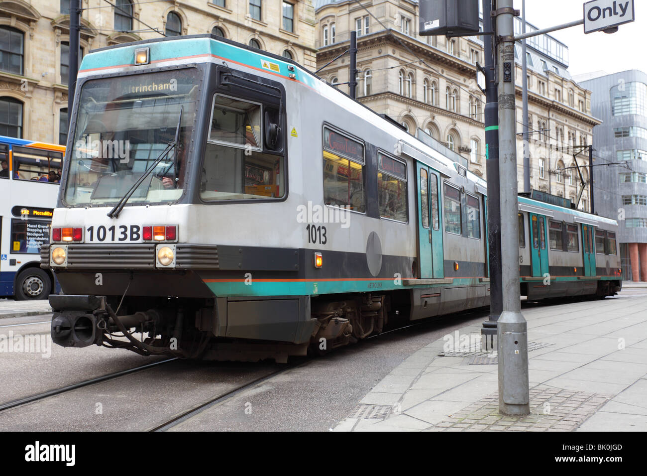 One of the many City of Manchester Trams Stock Photo - Alamy