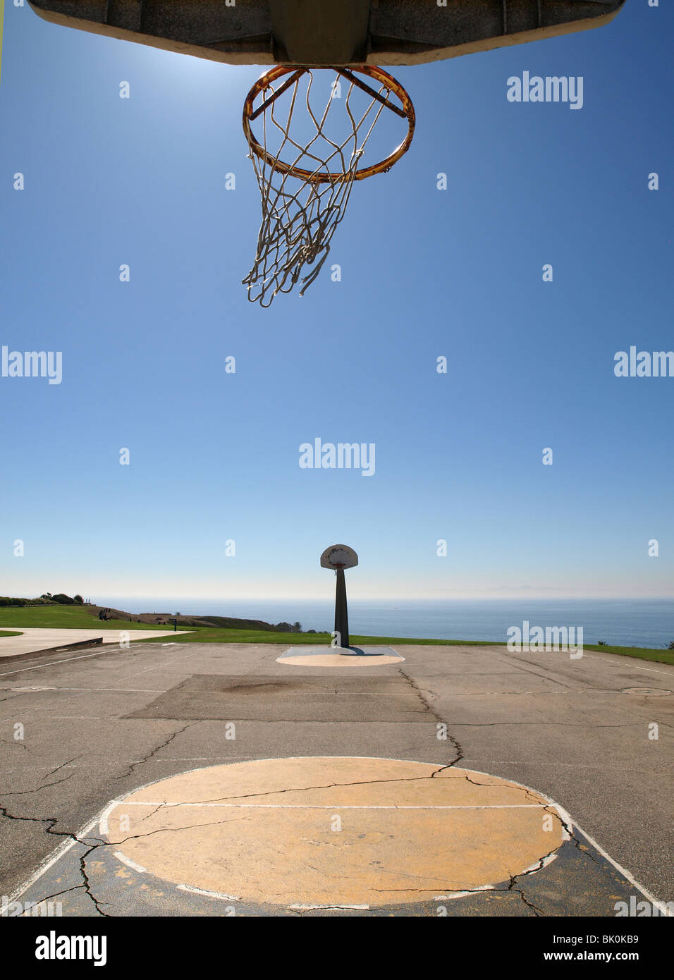 Basketball court by sea hi-res stock photography and images - Alamy