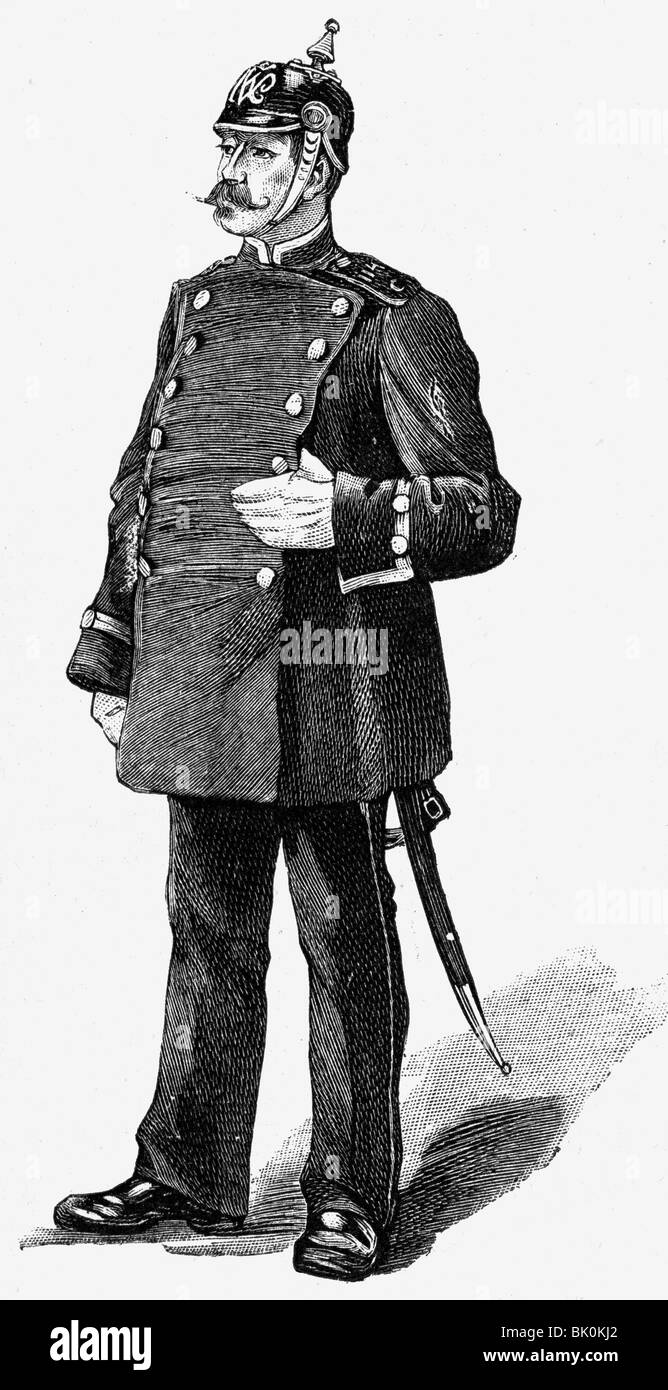 Police helmet 19th century hi-res stock photography and images - Alamy