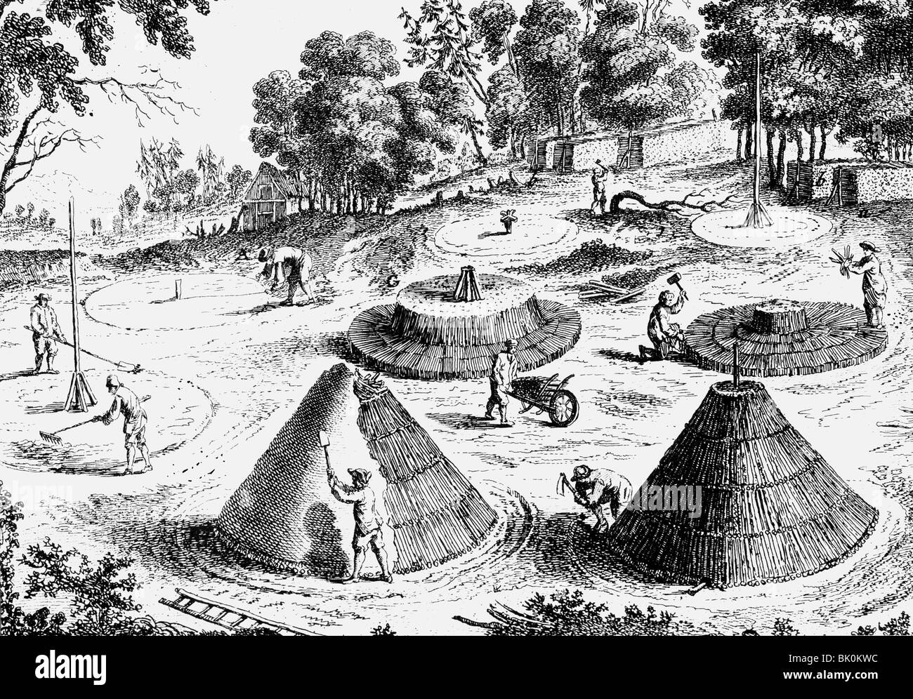 18th century construction Black and White Stock Photos & Images - Alamy