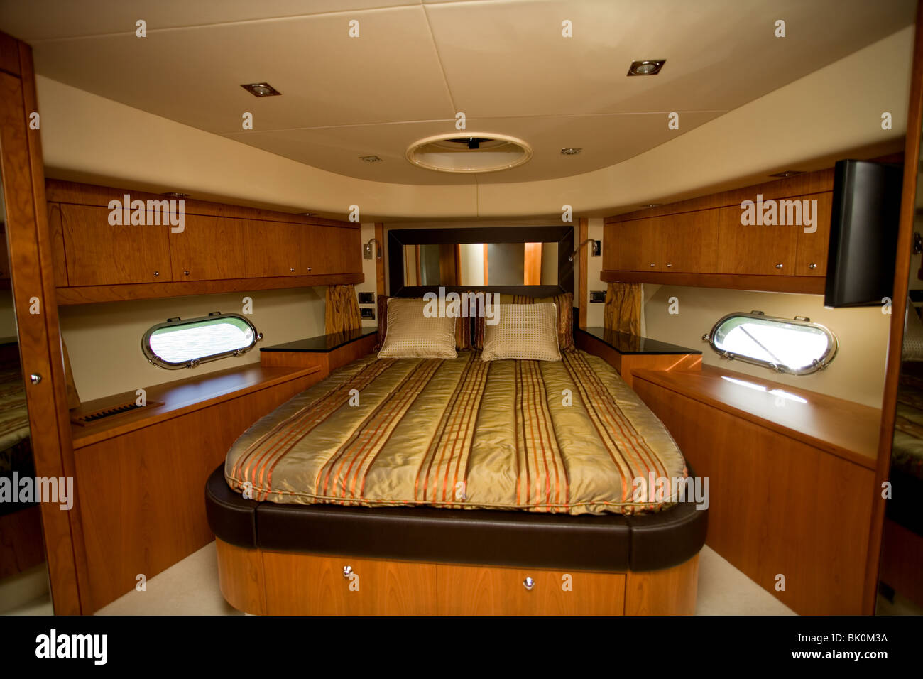 inside of a luxury boat, beautiful room interior Stock Photo - Alamy