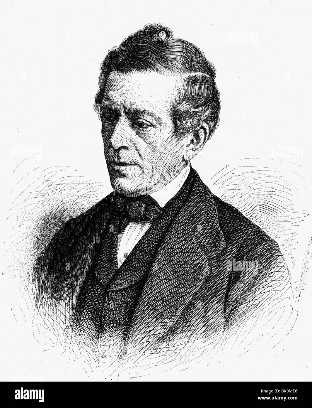 Strauss, David Friedrich, 27.1. 1808 - 8.2.1874, German theologian and ...