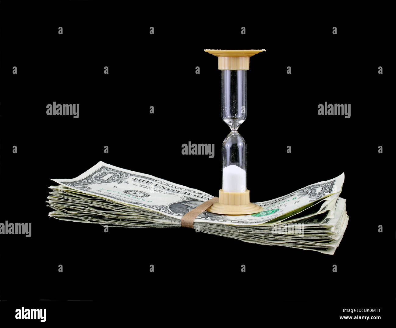 Hour glass money hi-res stock photography and images - Alamy