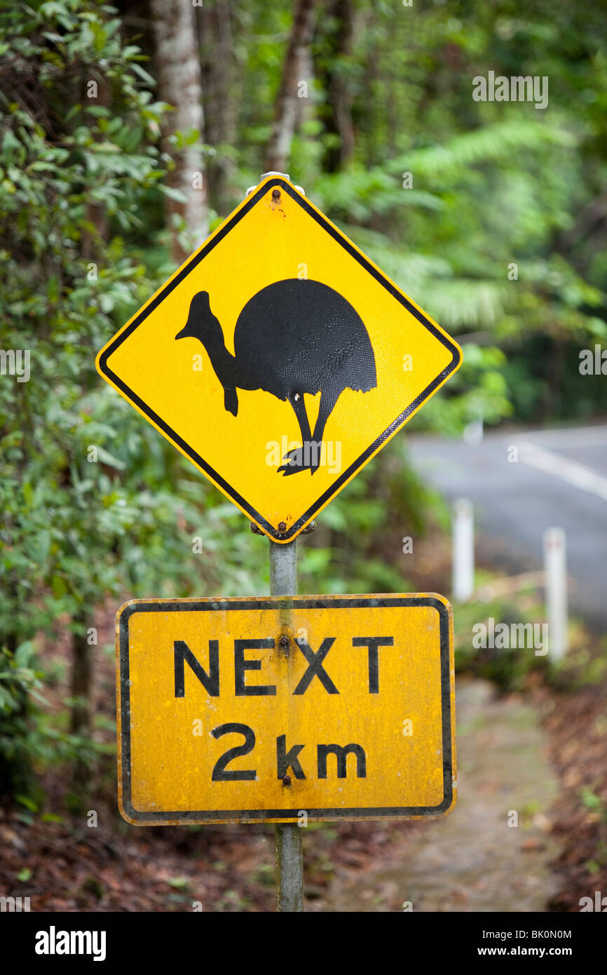 Cassowary road sign hi-res stock photography and images - Alamy