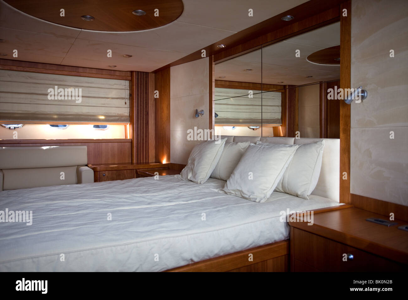 inside of a luxury boat, beautiful room interior Stock Photo - Alamy