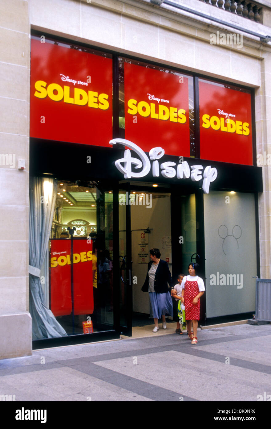 Sign Disney Store Avenue des Champs-Elysees city of Paris Ile-de-France ...