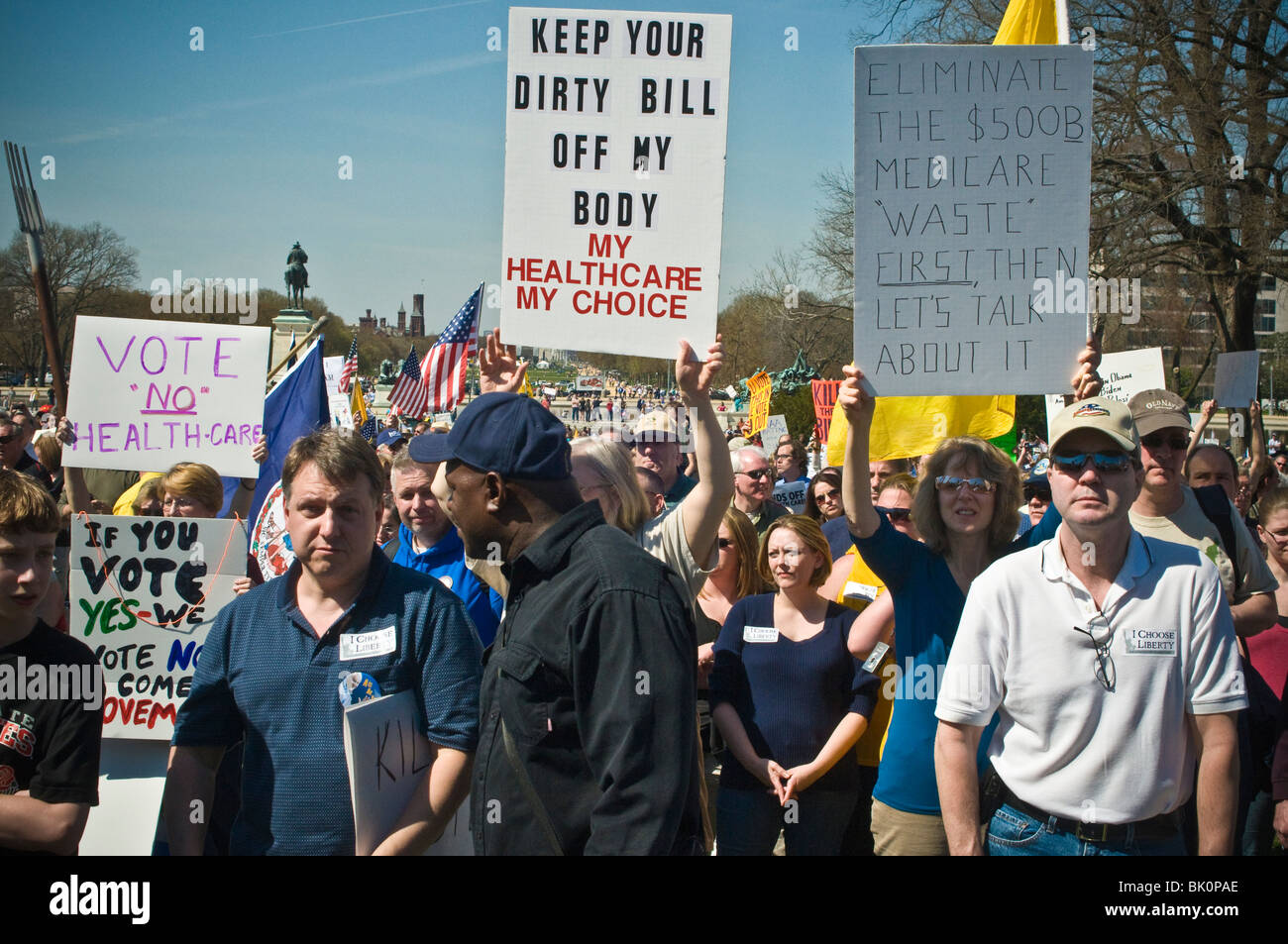 Tea party protesters demonstration, Washington, DC, USA Vote NO ...