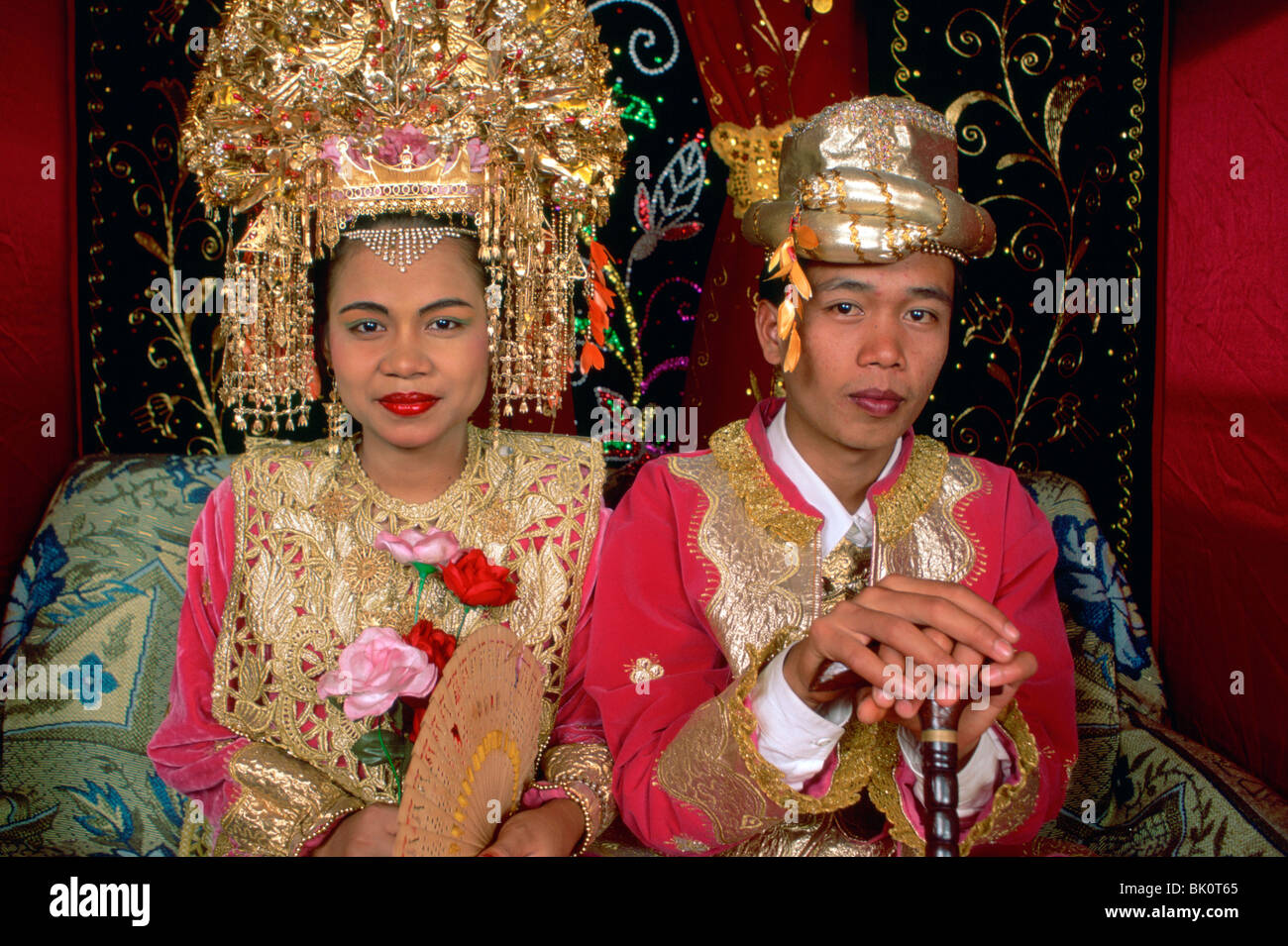 Couple on their wedding day, Indonesia Stock Photo - Alamy