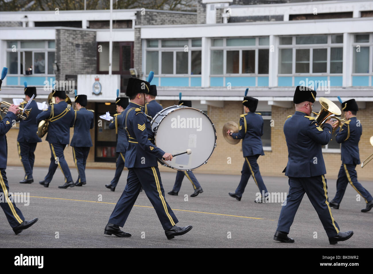 RAF marching on Parade ground Stock Photo - Alamy