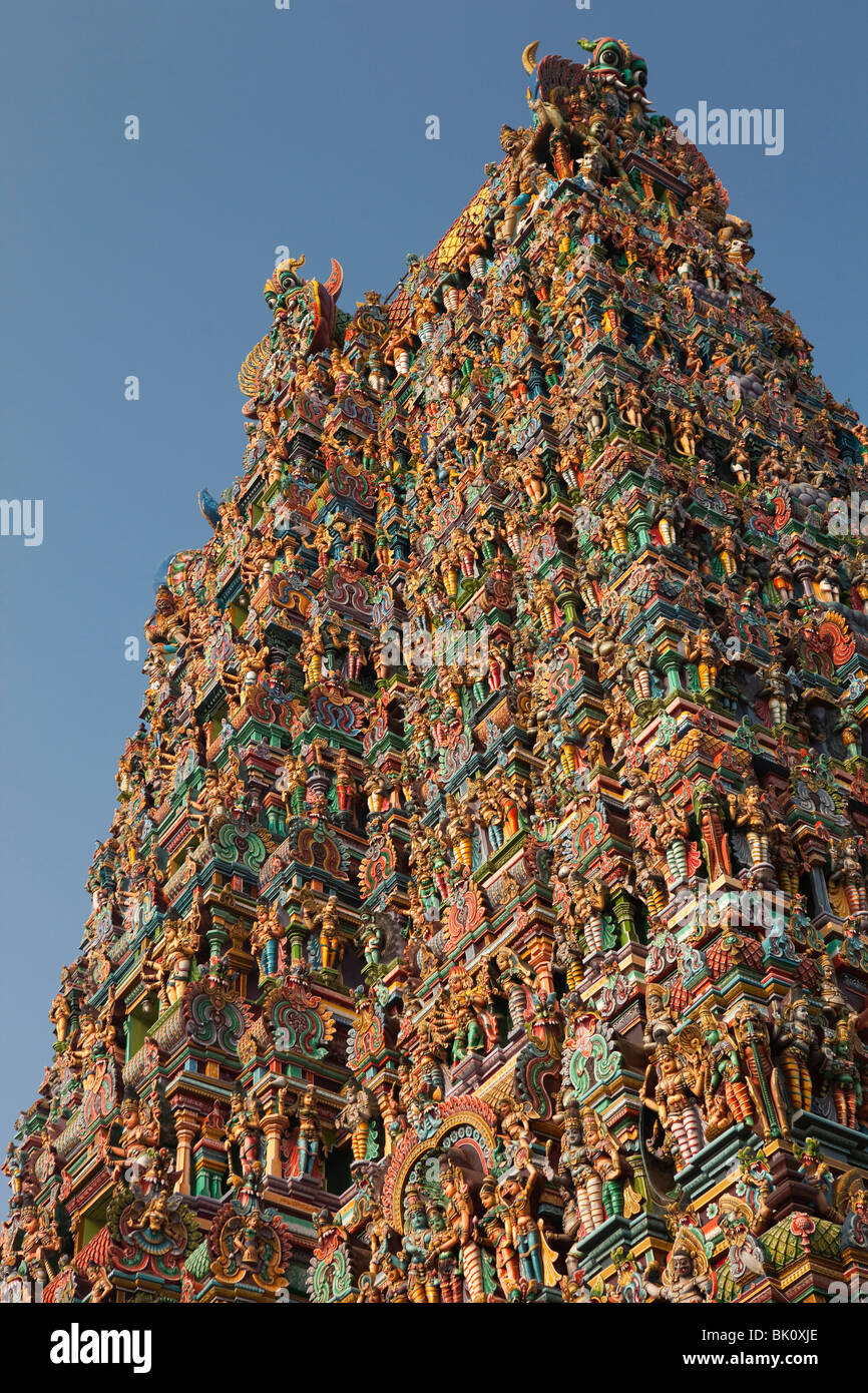 Meenakshi temple, top view hi-res stock photography and images - Alamy