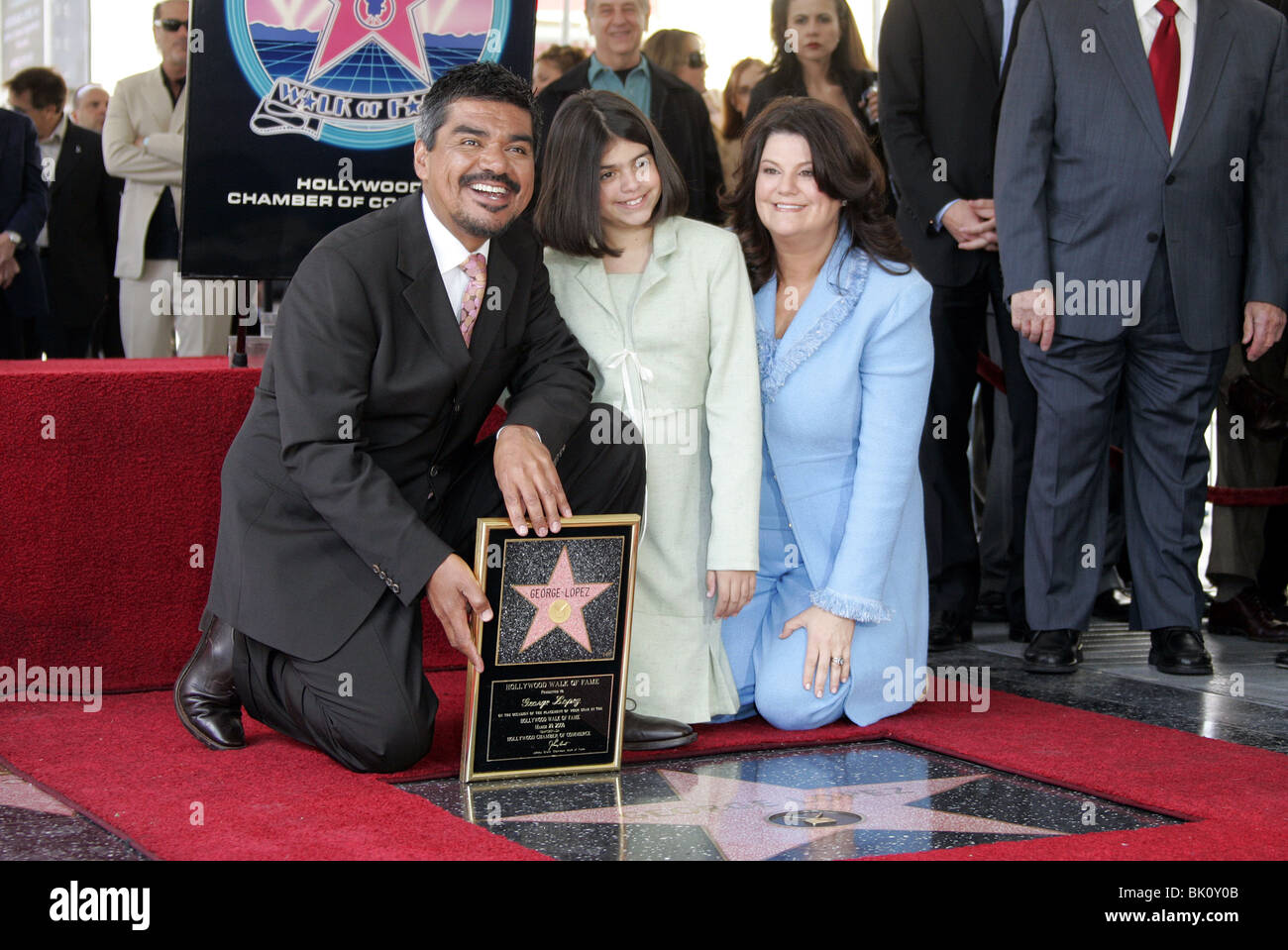 GEORGE LOPEZ DAUGHTER ANA SERRANO GEORGE LOPEZ HONORED ON THE WALK OF ...
