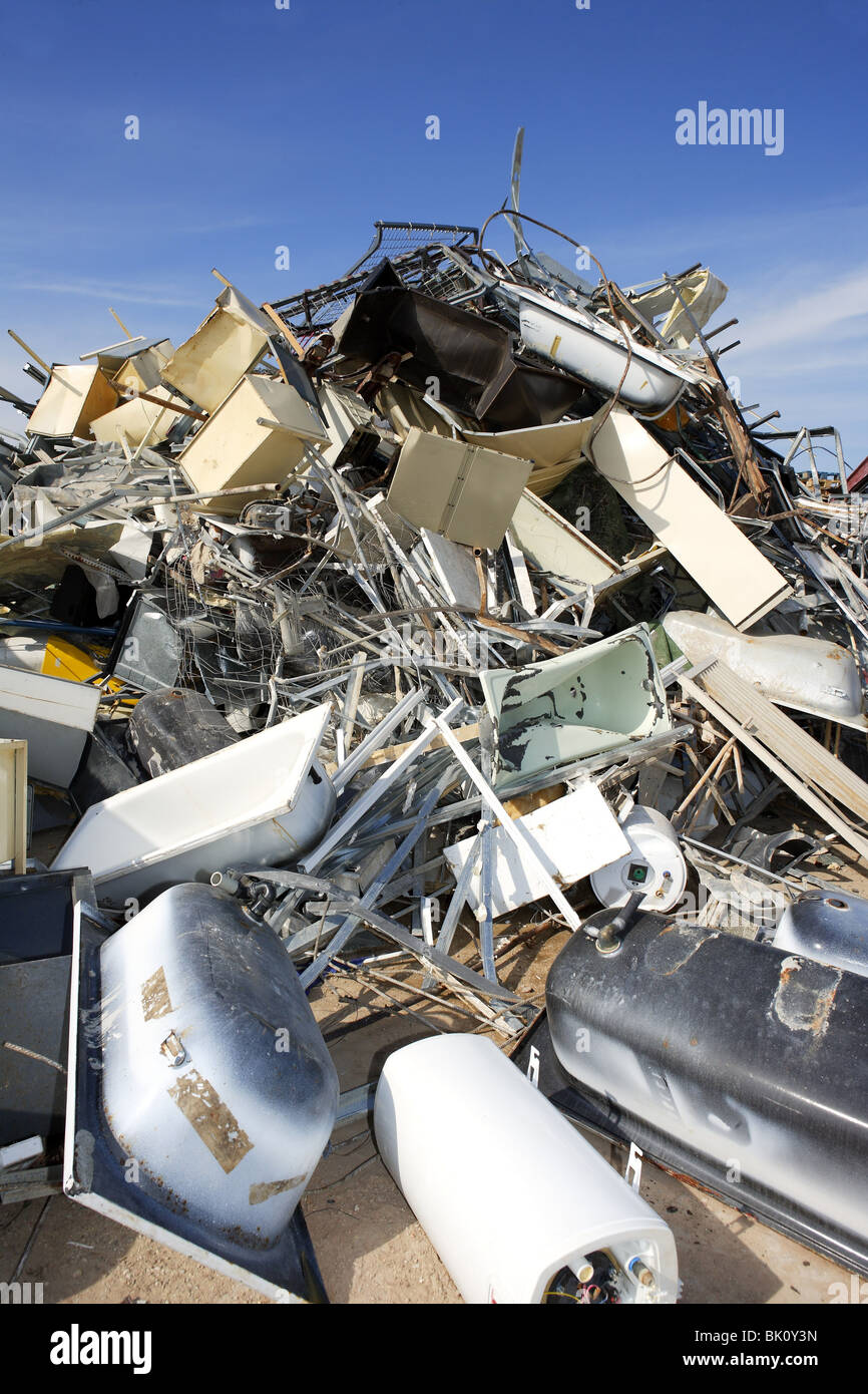 scrap recycle ecological factory waste environment industry Stock Photo ...