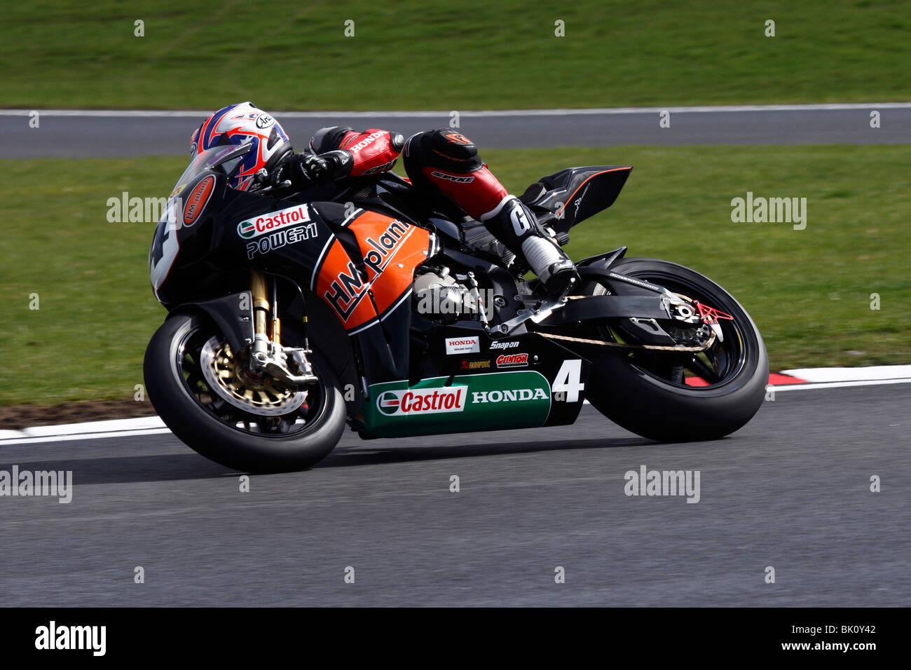 BSB British Superbikes; Stuart Easton; Riding a HM Plant Honda at the ...