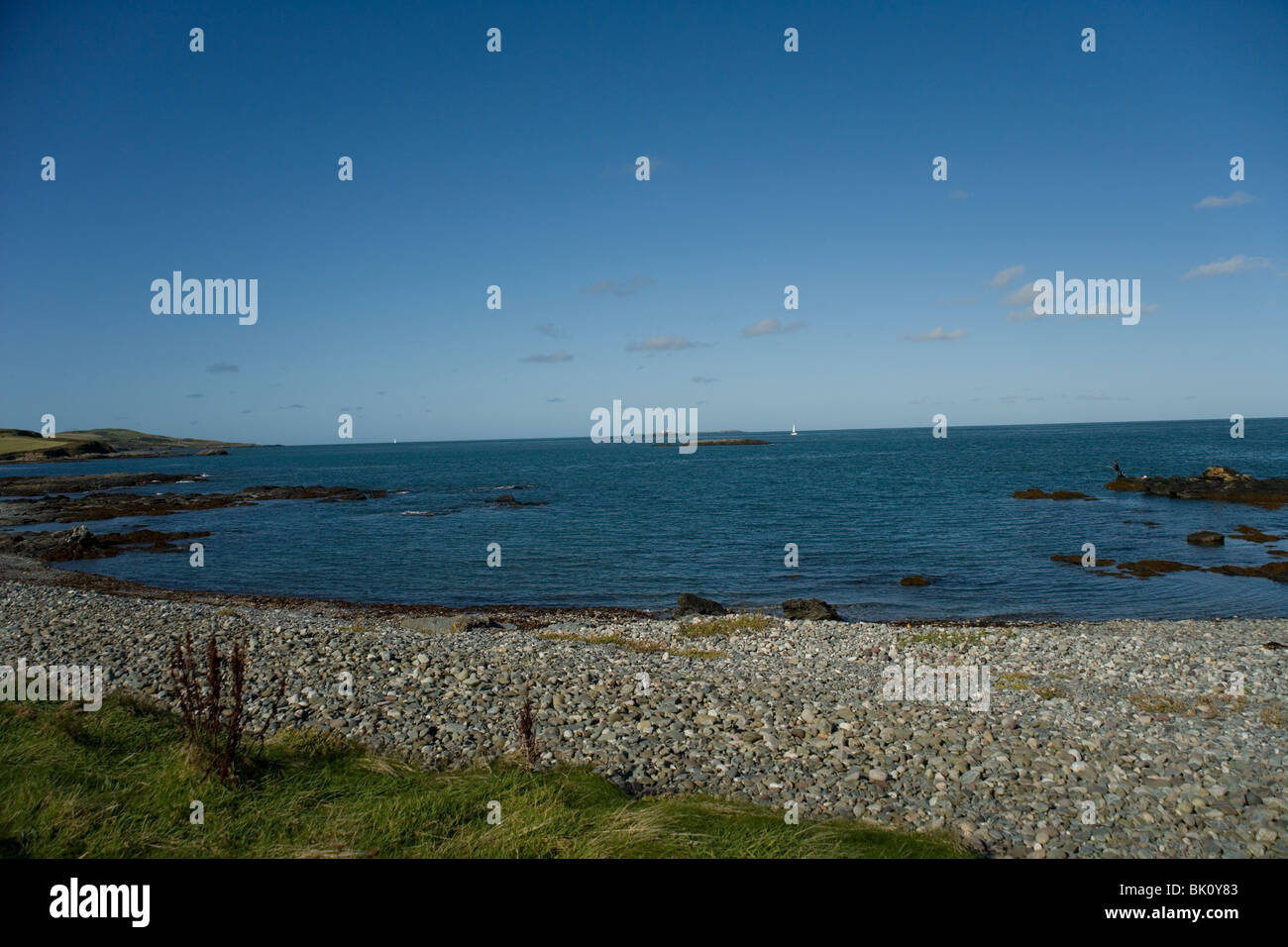 Skerries Lighthouse from Wylfa Head from the Anglesey coastal path ...