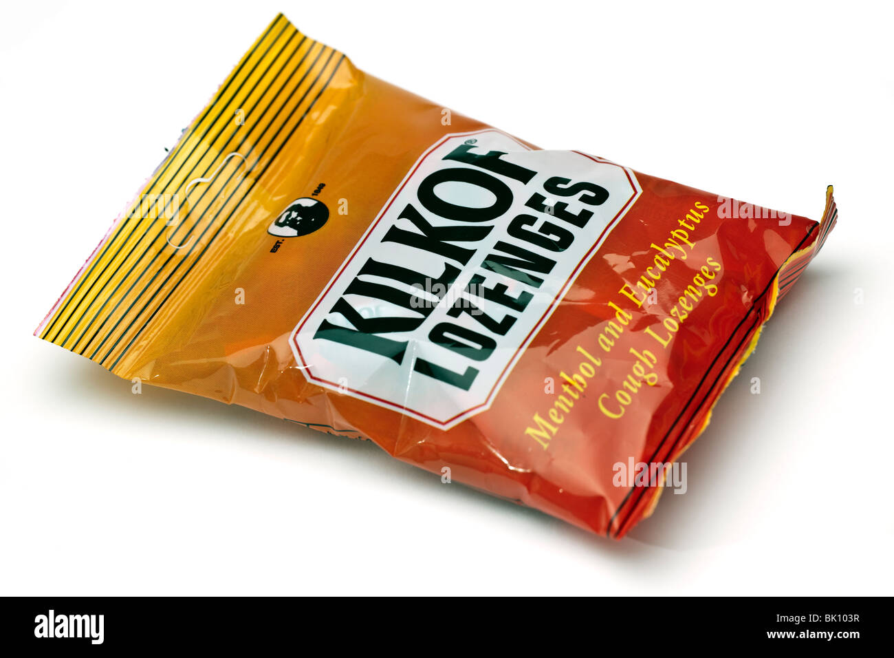 Packet of Kilkof menthol and eucalyptus cough lozenges Stock Photo - Alamy