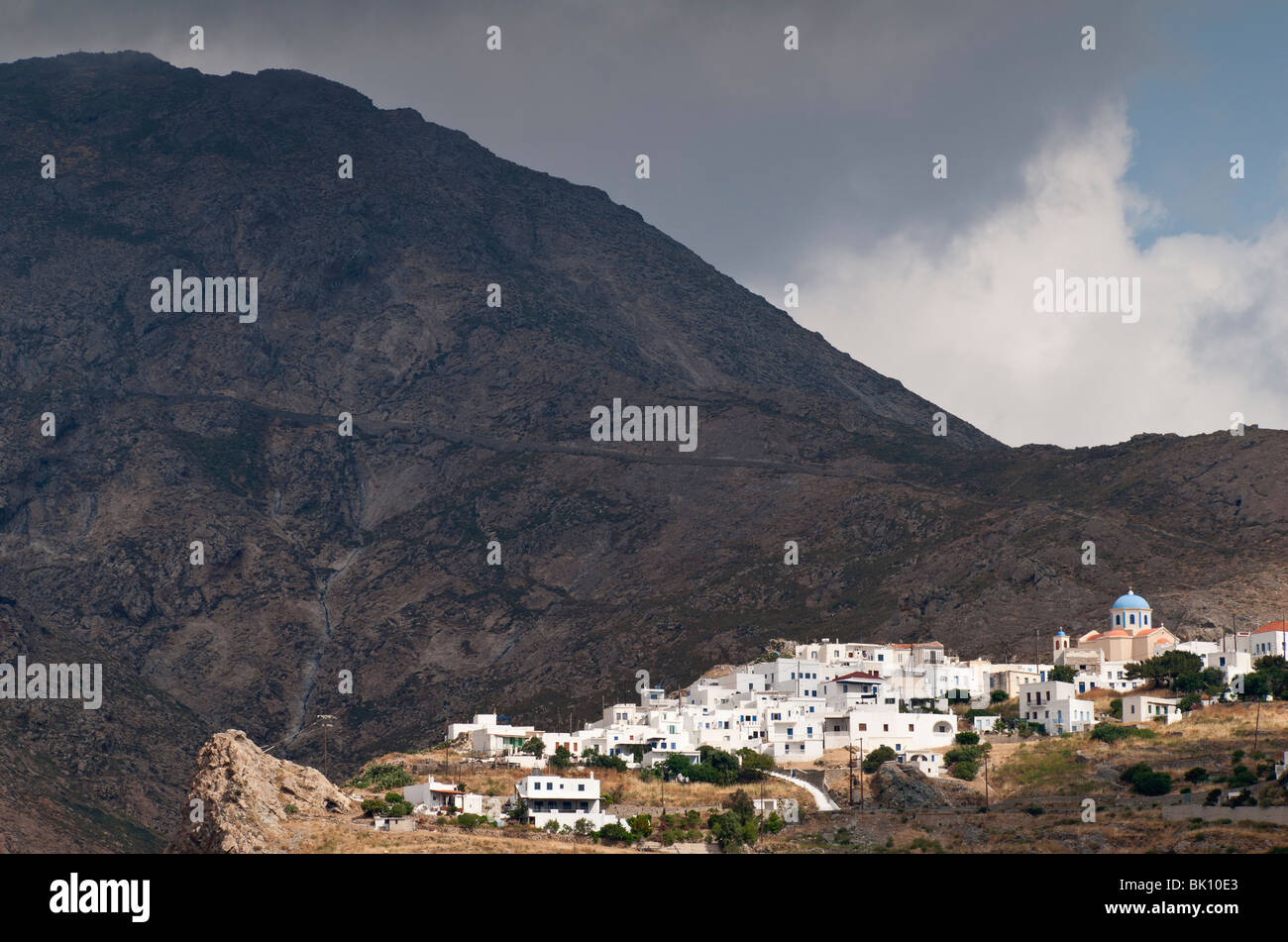 Storm arrival over Serifos Island, Greece Stock Photo - Alamy