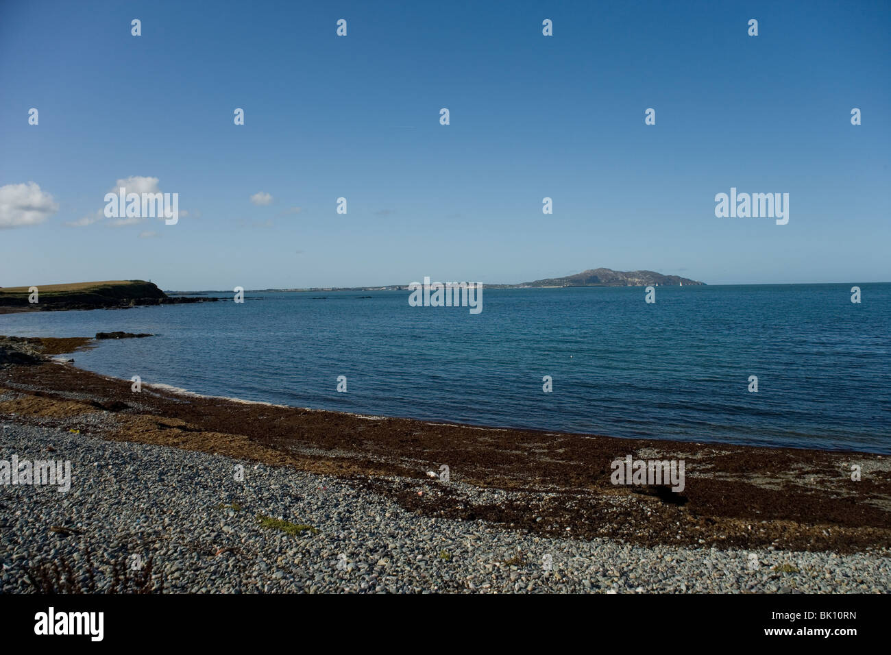Holyhead Island from Porth Tywyn mawr and Holyhead Bay from the coastal ...