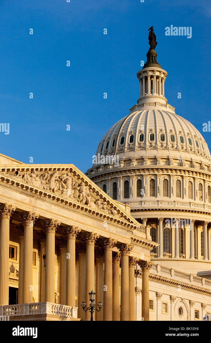 Early morning at the US Capitol Building in Washington DC, USA Stock ...