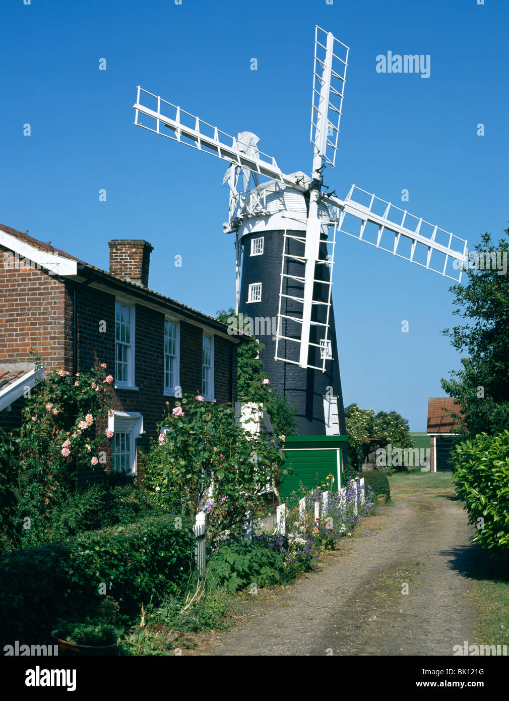 wicklewood windmill, norfolk, england Stock Photo - Alamy