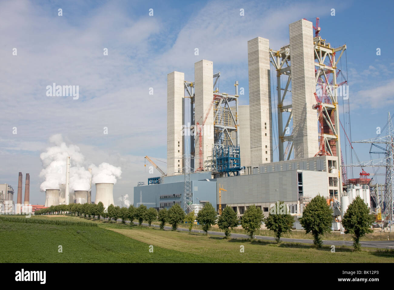 Construction site of a power plant Stock Photo - Alamy
