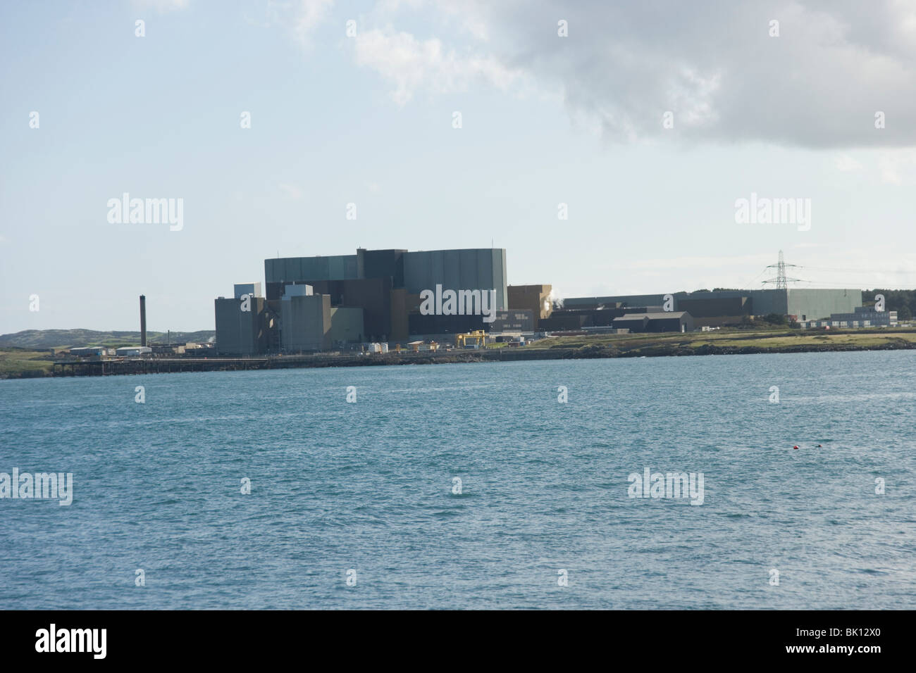 Wylfa Nuclear Power Station on the north coast of Anglesey Stock Photo ...