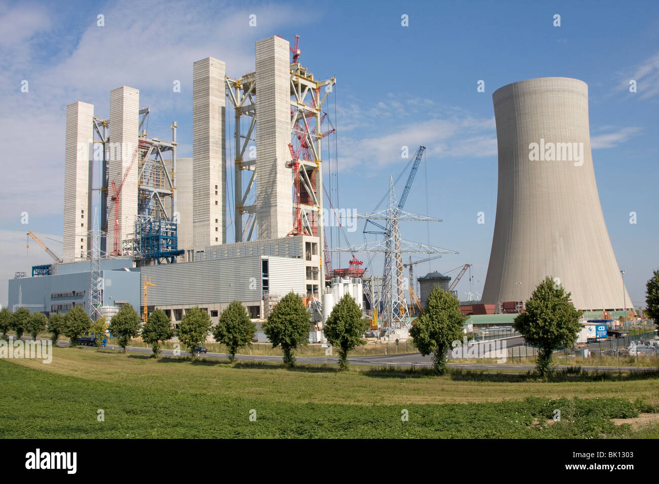Construction site of a power plant Stock Photo - Alamy