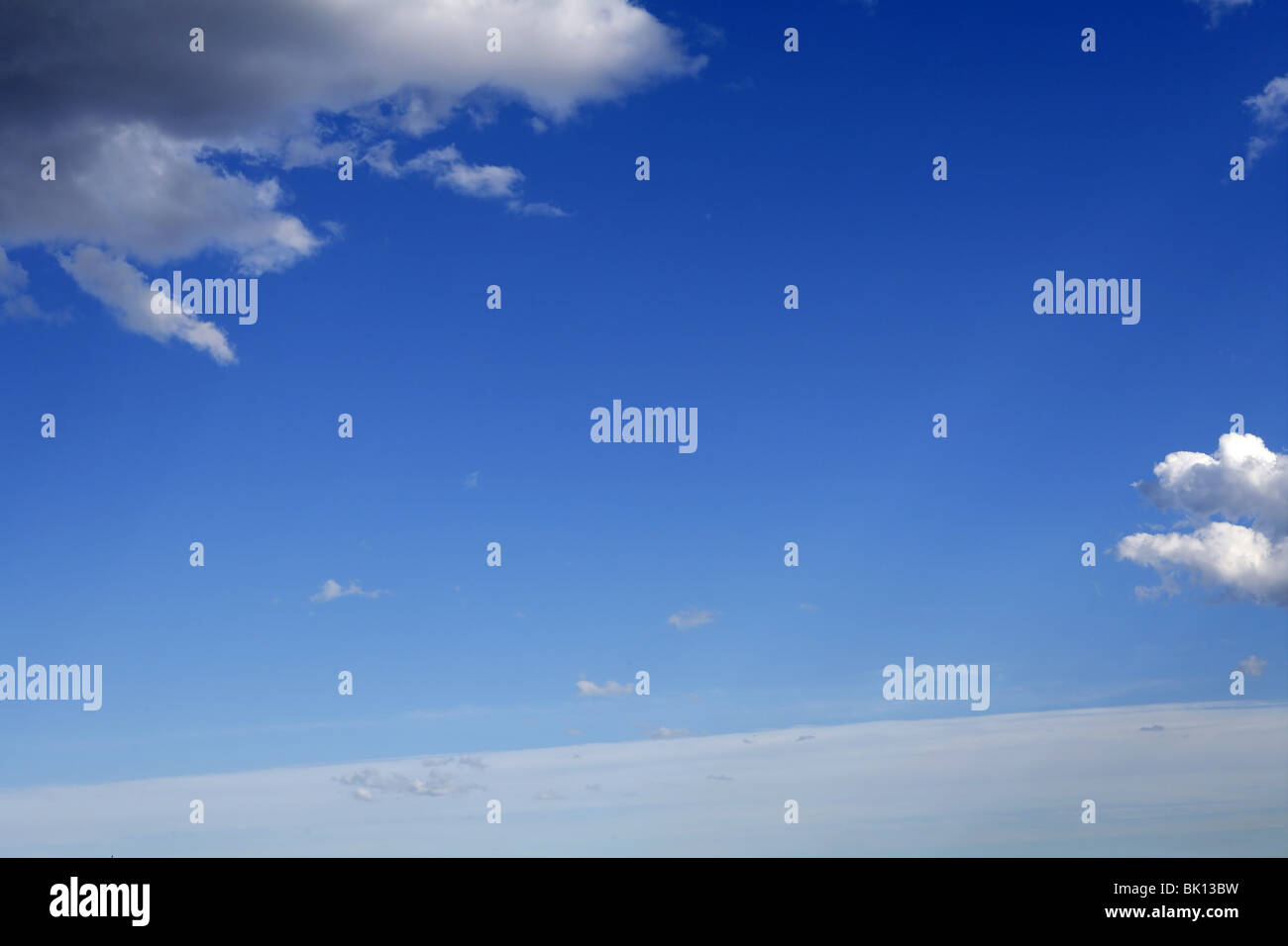 blue sunny day sky with clouds skyscape image Stock Photo - Alamy