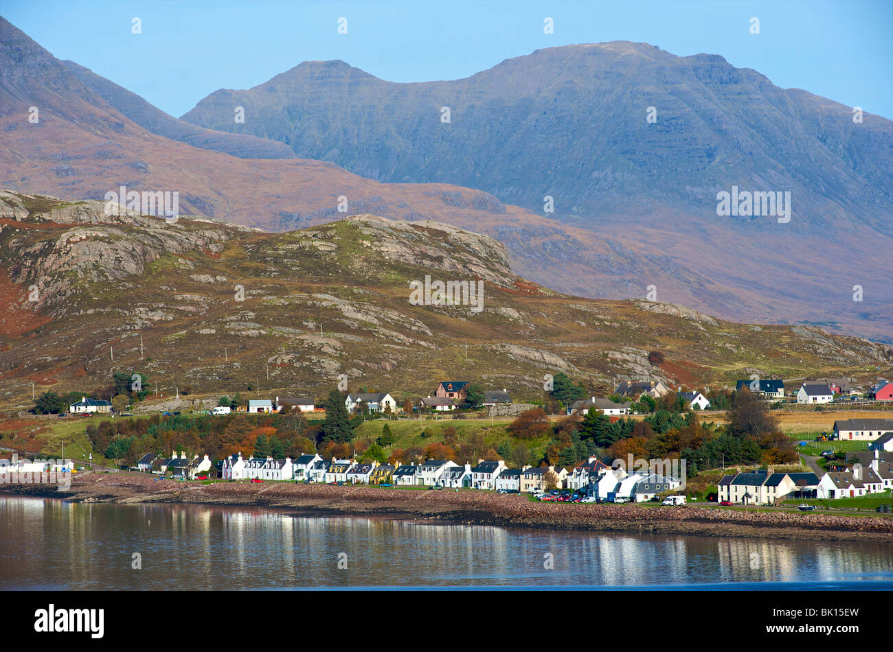 Scotland, Lochcarron at Loch Carron Stock Photo - Alamy