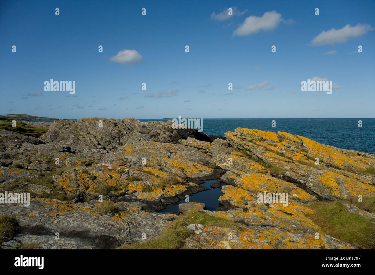 Skerries Lighthouse from Wylfa Head from the Anglesey coastal path ...