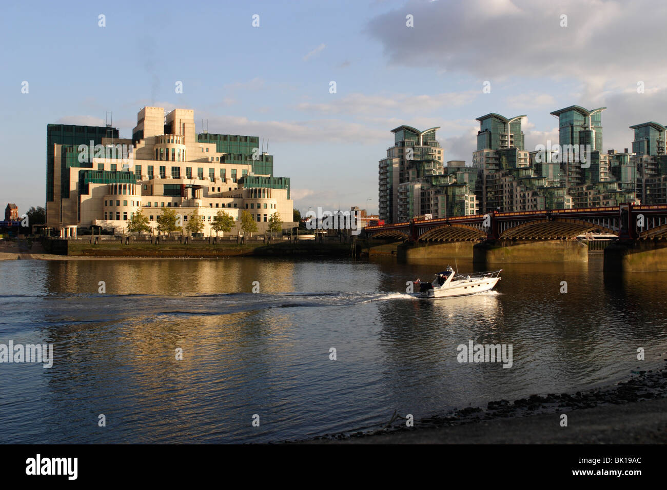 The SIS Building from across the River Thames, London Stock Photo - Alamy