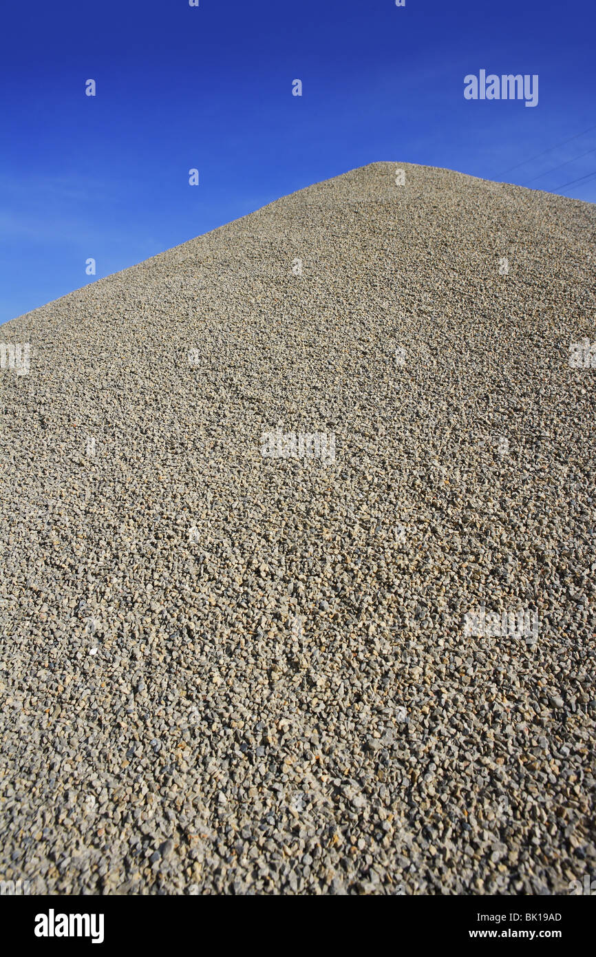 gray gravel mound mountain for concrete making Stock Photo - Alamy