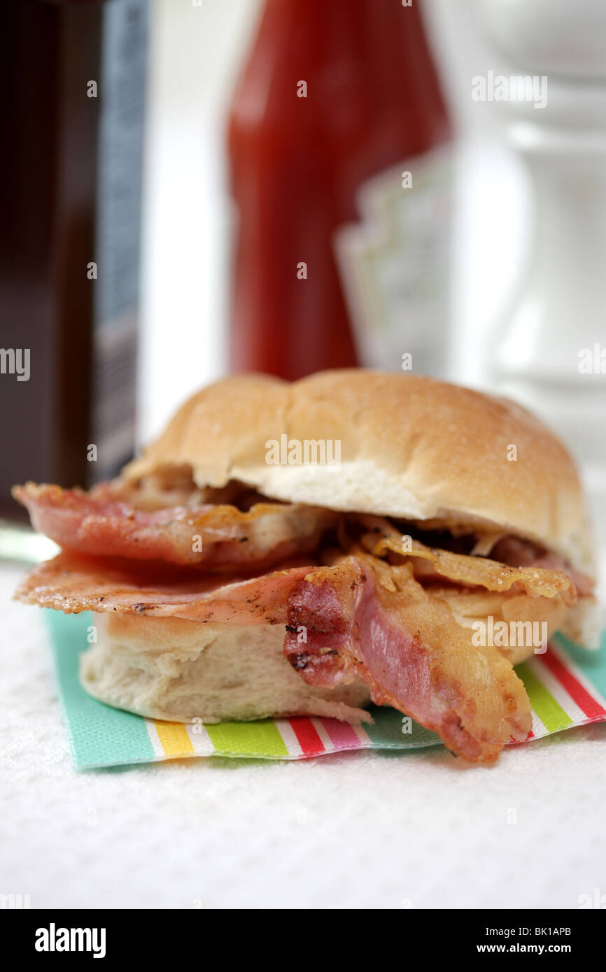 White bacon roll hi-res stock photography and images - Alamy