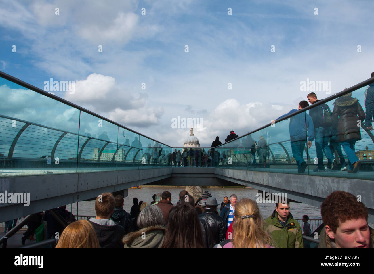 The Millennium footbridge to St Paul's, London, UK Stock Photo - Alamy