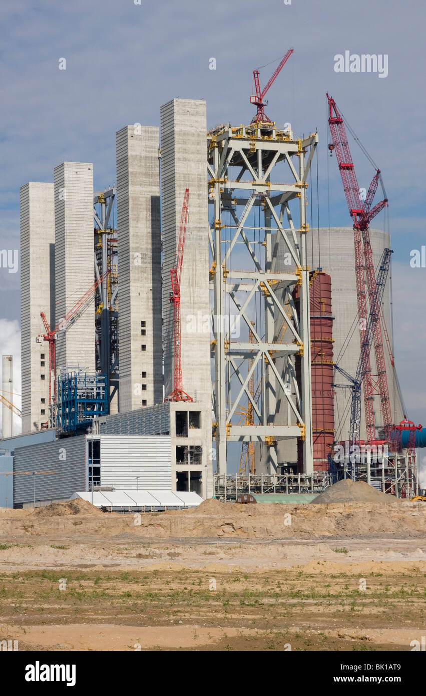 Construction site of a power plant Stock Photo - Alamy