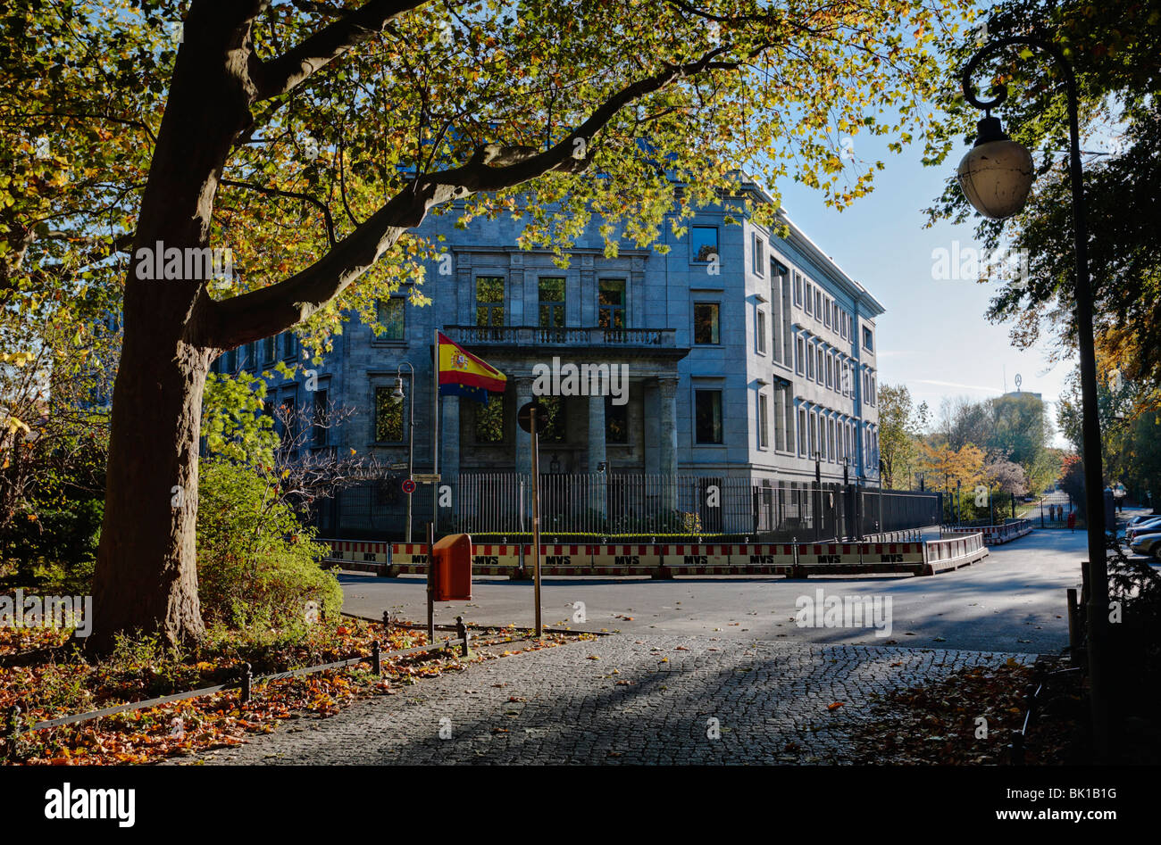 Spanish Embassy, Grosser Tiergarten in Berlin, Germany Stock Photo - Alamy