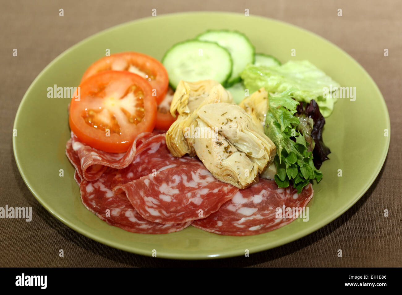 Cold Meat with Antipasto Stock Photo - Alamy