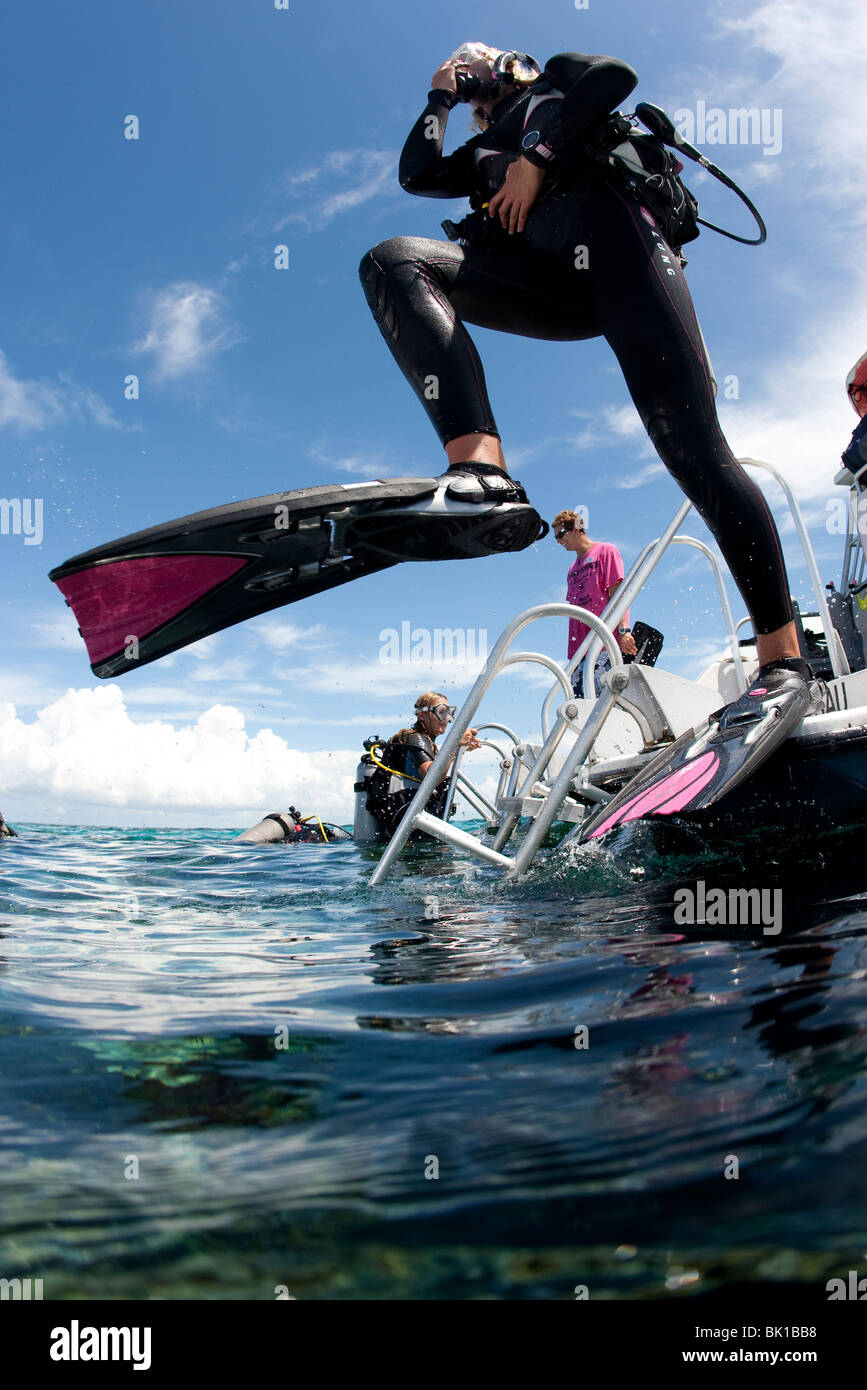 Giant stride entry hi-res stock photography and images - Alamy