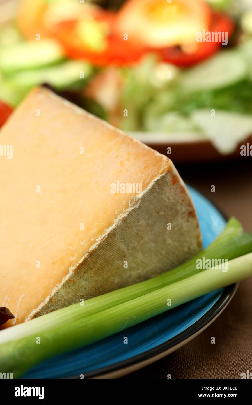 Cheshire Cheese Ploughmans Lunch Plate Stock Photo - Alamy