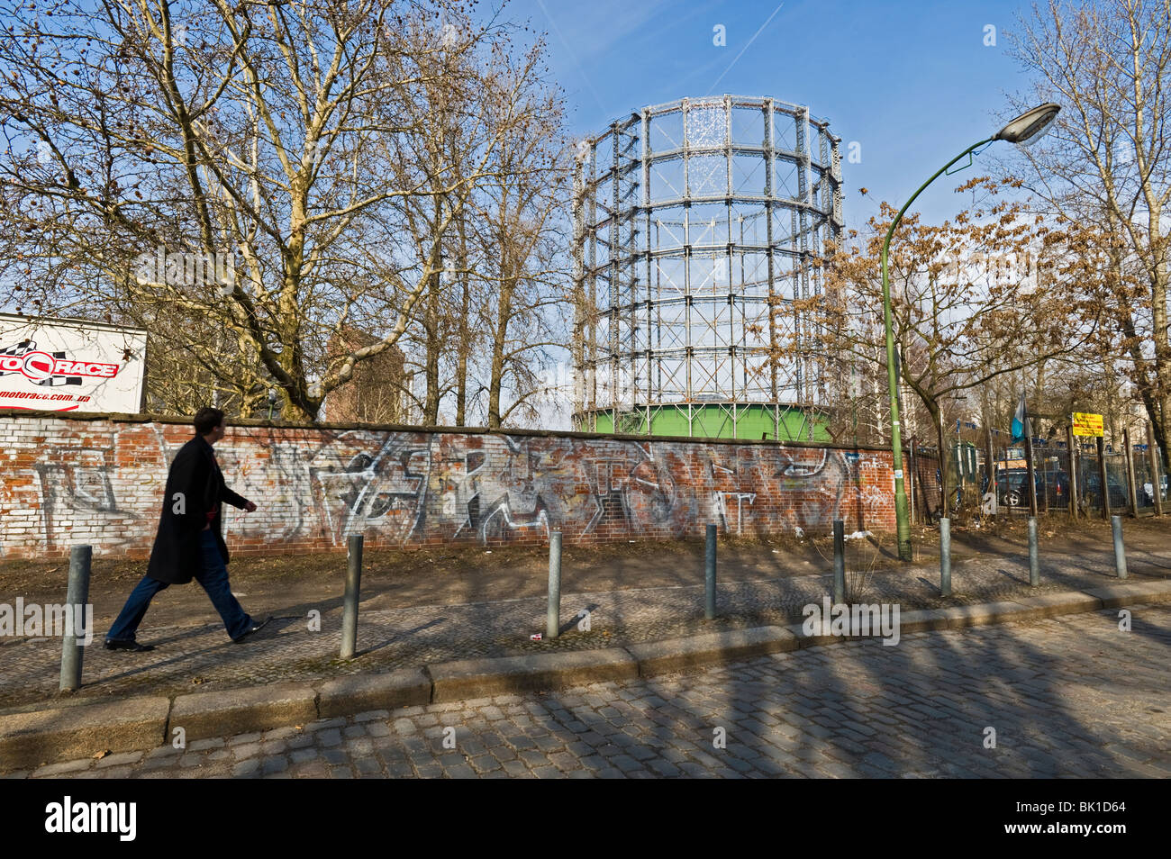 Gas holder - Gasometer Schöneberg, Berlin, Germany Stock Photo - Alamy