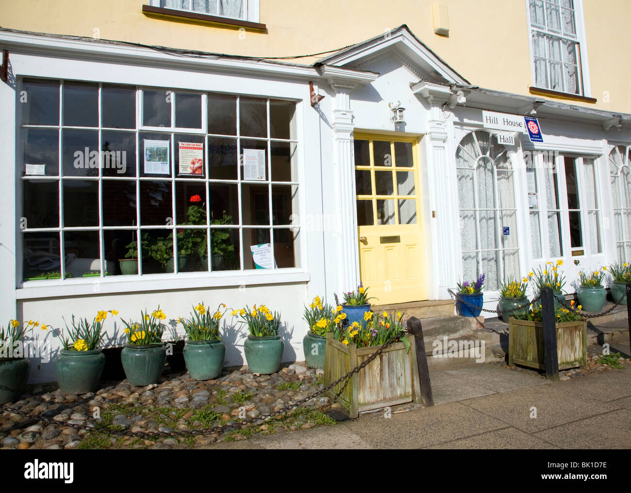 Hill House Hall bed and breakfast Georgian shop fronts on Market Hill ...