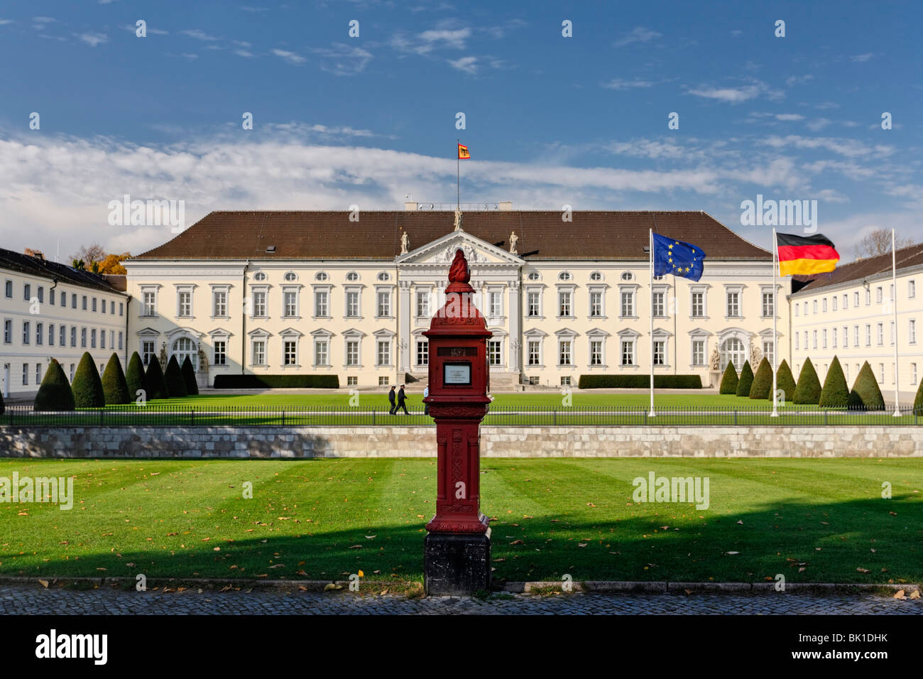 Historic fire alarm in front of Bellevue Palace, Berlin, Germany Stock ...