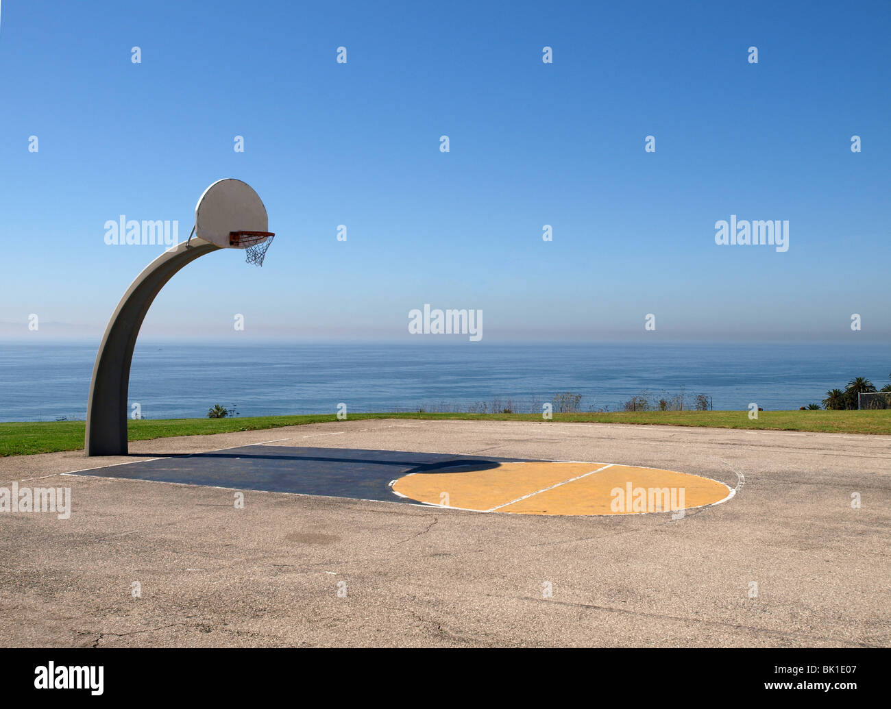 Ocean view basketball at Angel Gate Park in Los Angeles California ...