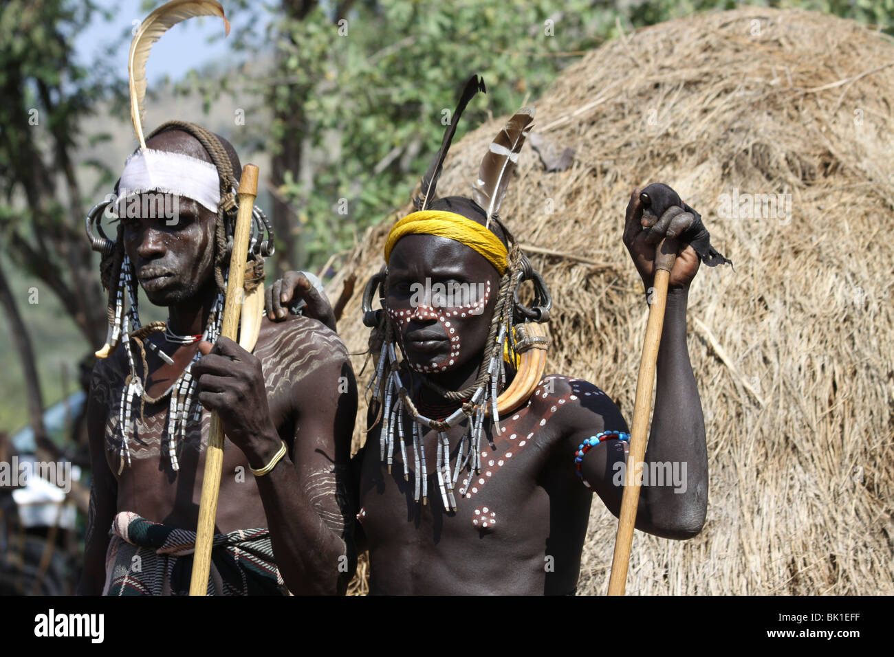 Africa, Ethiopia, Debub Omo Zone,the Mursi tribe Stock Photo - Alamy